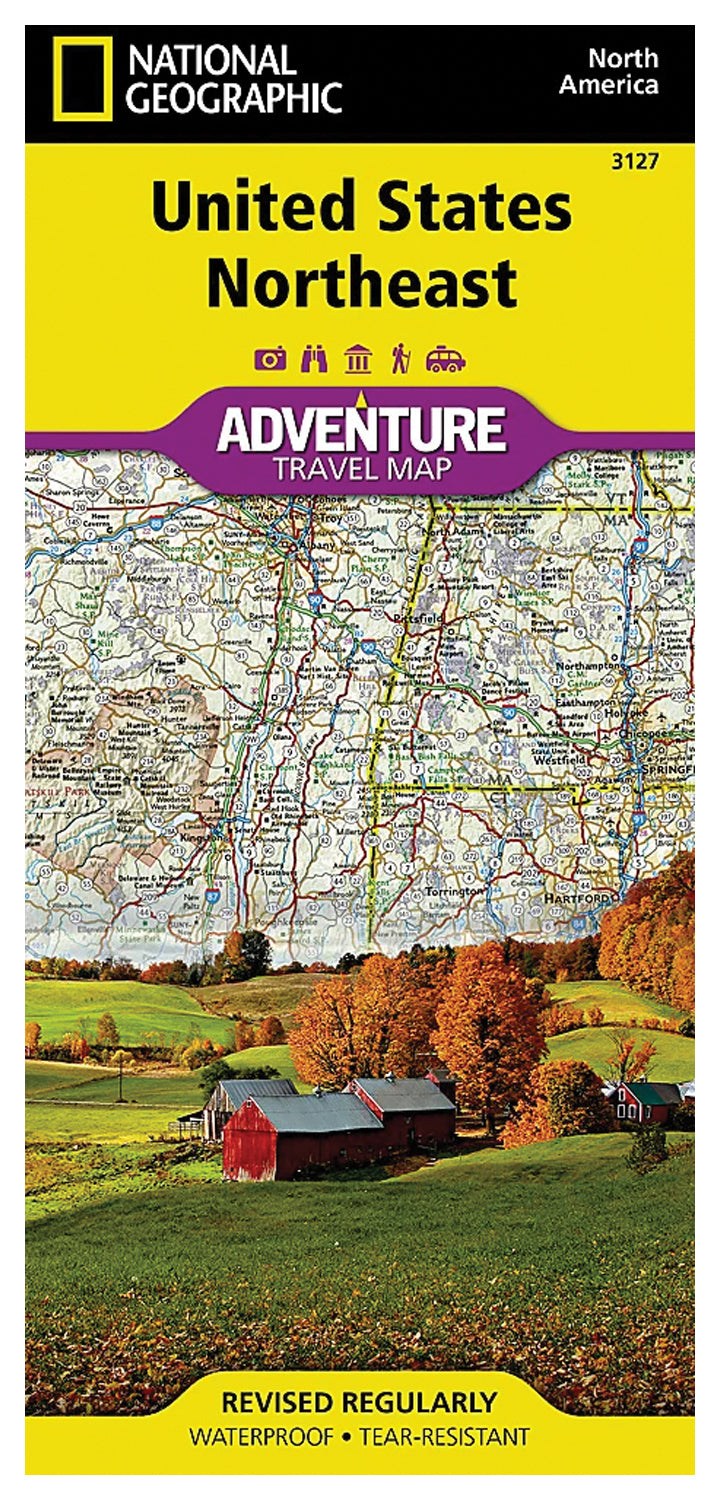 National Geographic United States Northeast Map - High-Resolution Topo ...