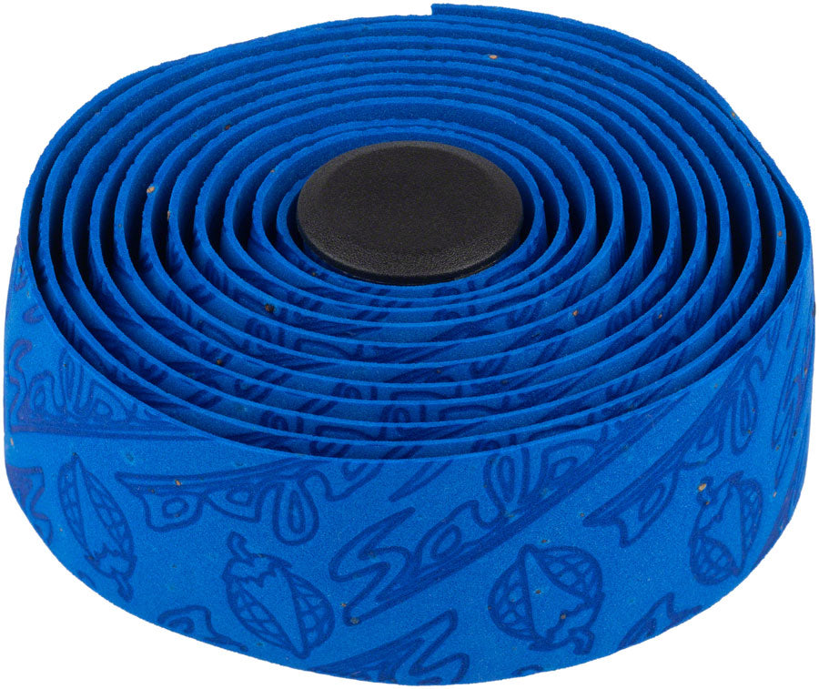 Salsa Gel Cork Bar Tape - Blue, Embossed Pepper Globe & Salsa Script, – 365 Cycles