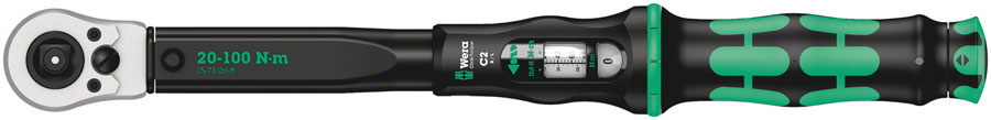 Wera Click-Torque C 2 Push R/L Adjustable Torque Wrench - 20-100 Nm – 365 Cycles