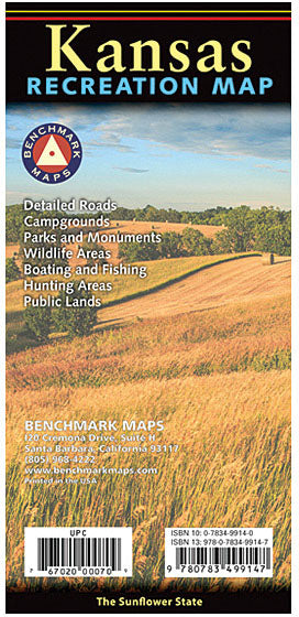 Explore Kansas with Benchmark Atlases and Maps: Detailed Recreation Ma ...