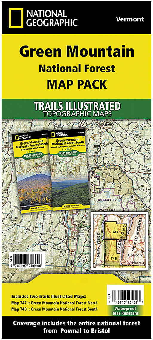 Vermont Green Mountain National Forest Map & Naturalist Guide Bundle ...