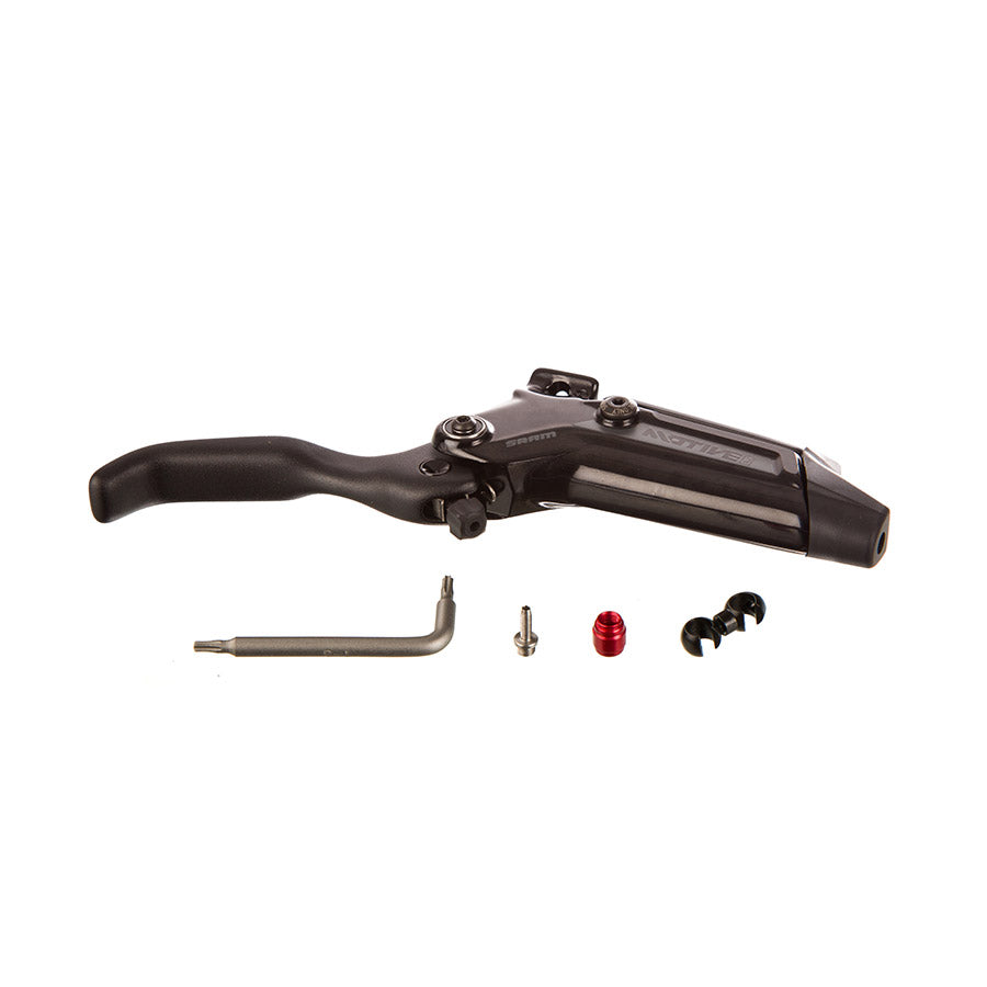SRAM Motive Silver A2 Disc Brake Lever Assembly - Aluminum, Gloss Blac ...