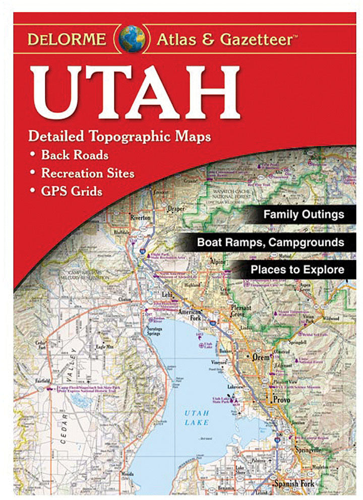 Delorme Utah Atlas & Gazetteer | Detailed Topographic Map Book with Ba ...
