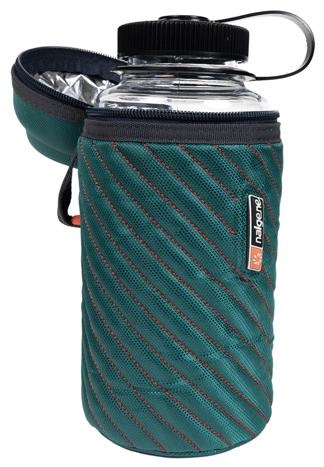 Nalgene 32oz Insulated Water Bottle with Teal Sleeve - Double-Wall Sta ...