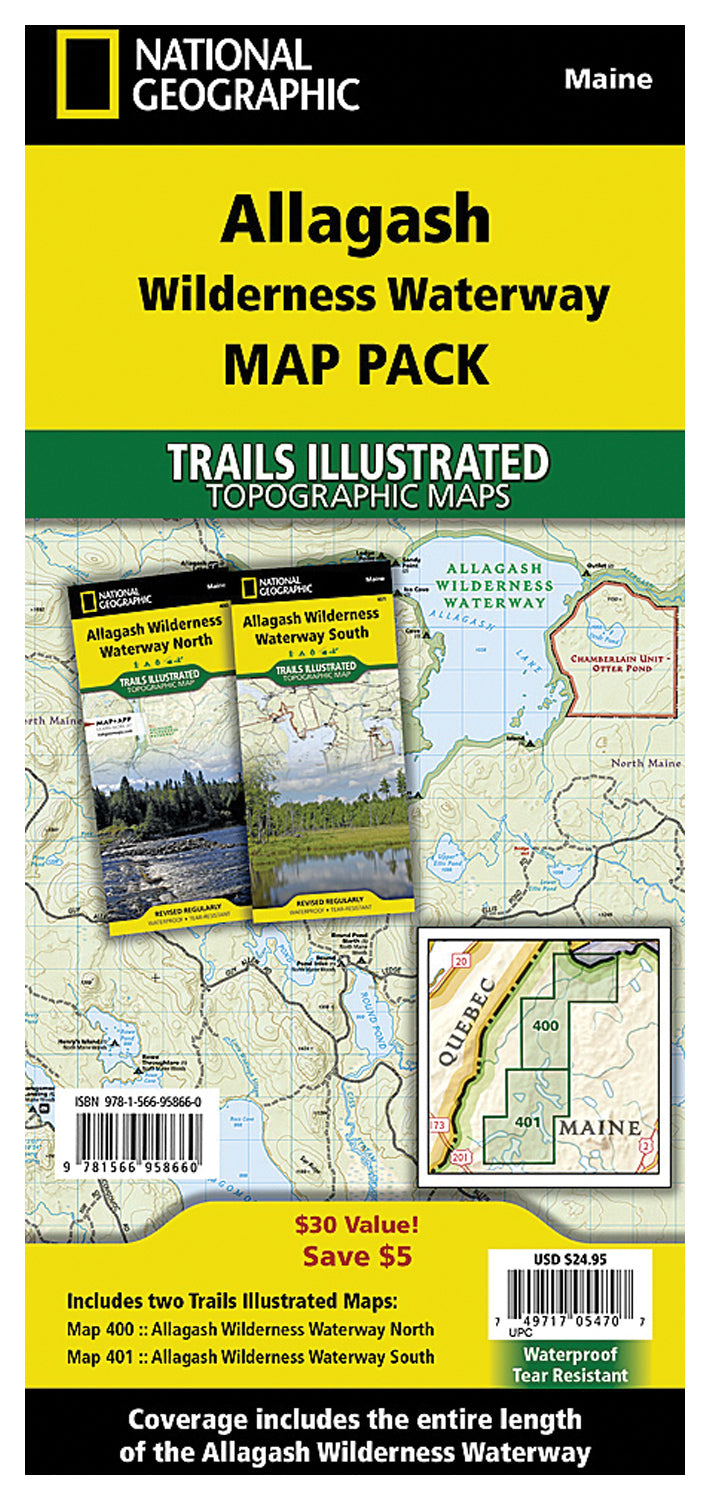 National Geographic Allagash Waterway Pack Bundle - Durable Waterproof ...