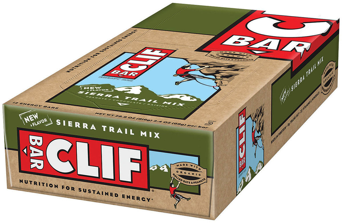 Clif Bar Sierra Trail Mix Energy Bars - Organic Whole Food Snack with ...