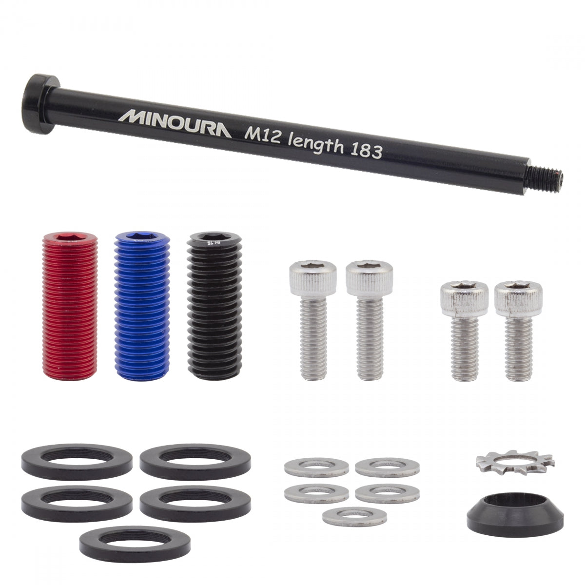 Minoura Universal Thru Axle Rack Mount Rear 12x142/148 Black – 365 Cycles