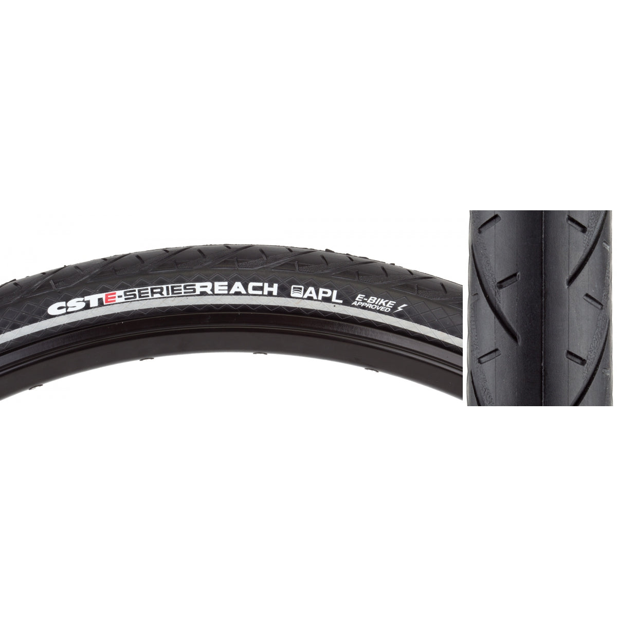 Cst Gravel Tire Premium ESeries Reach 700x40 Clincher Wire TPI 75 Blac ...