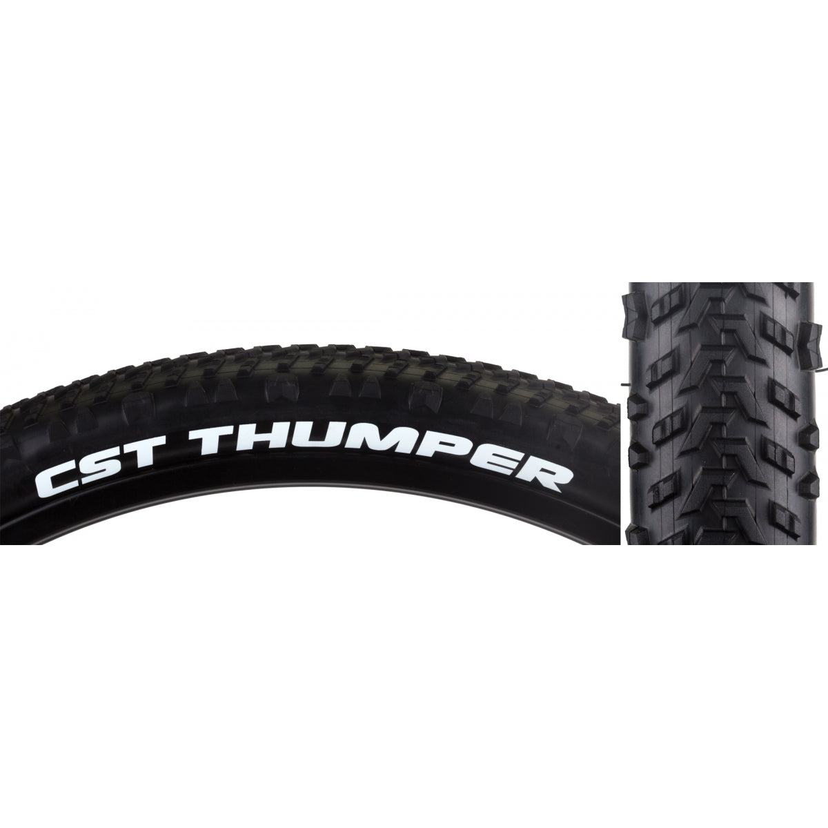 CST Thumper 26x2.1-inch Clincher MTB Tire - Durable Wire Bead, 27 TPI ...