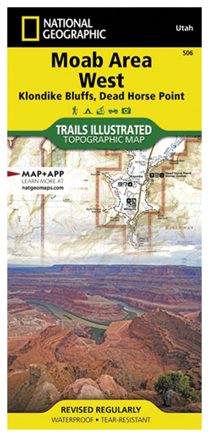 National Geographic Moab Klondike & Dead Horse Point Utah Map - Detail ...