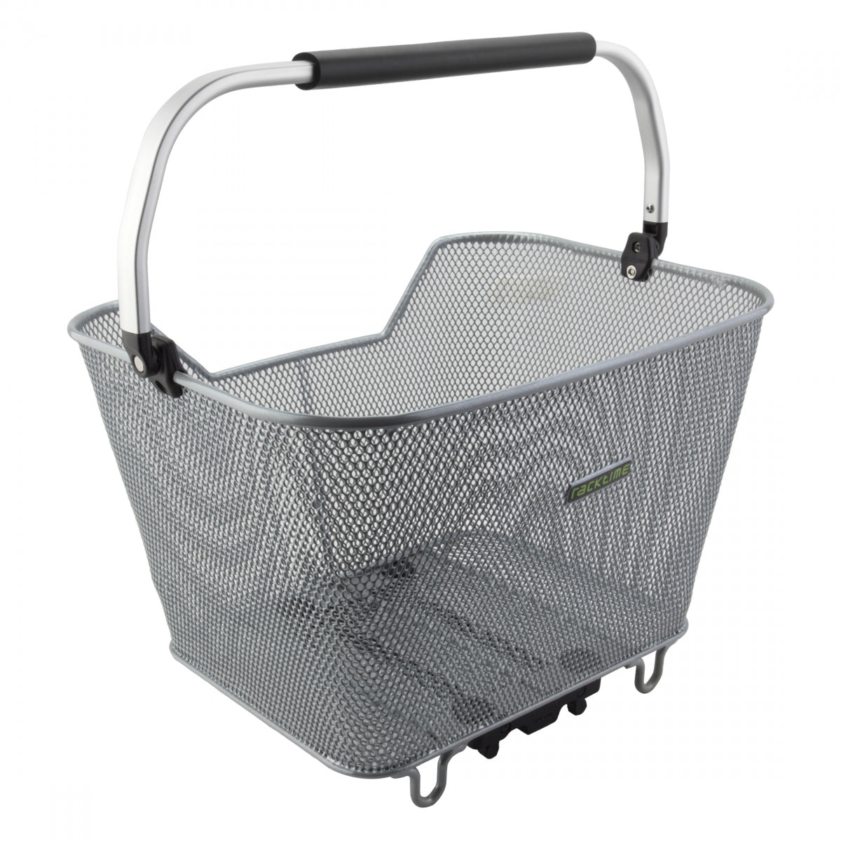 Bike Basket Racktime Baskit Deluxe Silver Aluminum/Steel 17.7x13x11.8 ...