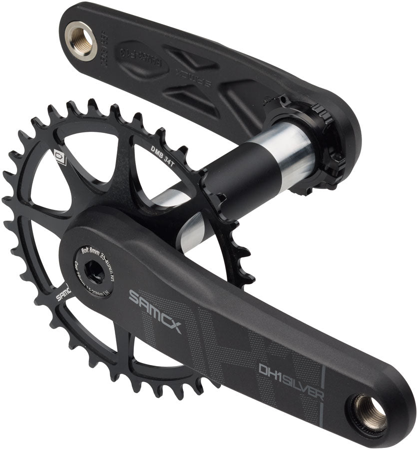 Samox Silver DH-1 Crankset - 155mm, 3-Bolt Direct Mount 34t Chainring ...