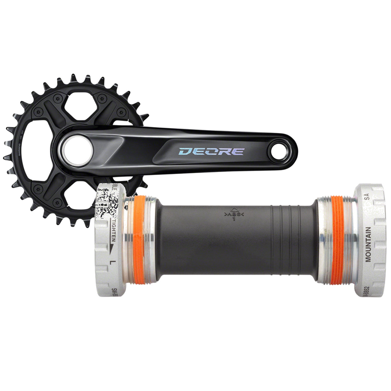 Shimano Deore 12-Speed Crankset & Hollowtech II Bottom Bracket Kit Mou ...