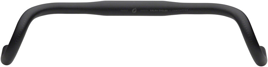 Salsa Cowchipper Drop Handlebar 31.8mm 24° flare/12° drop 44cm Black A ...