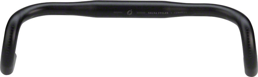 Salsa Cowbell Drop Handlebar 12° flare & drop angles 31.8mm 42cm Black ...