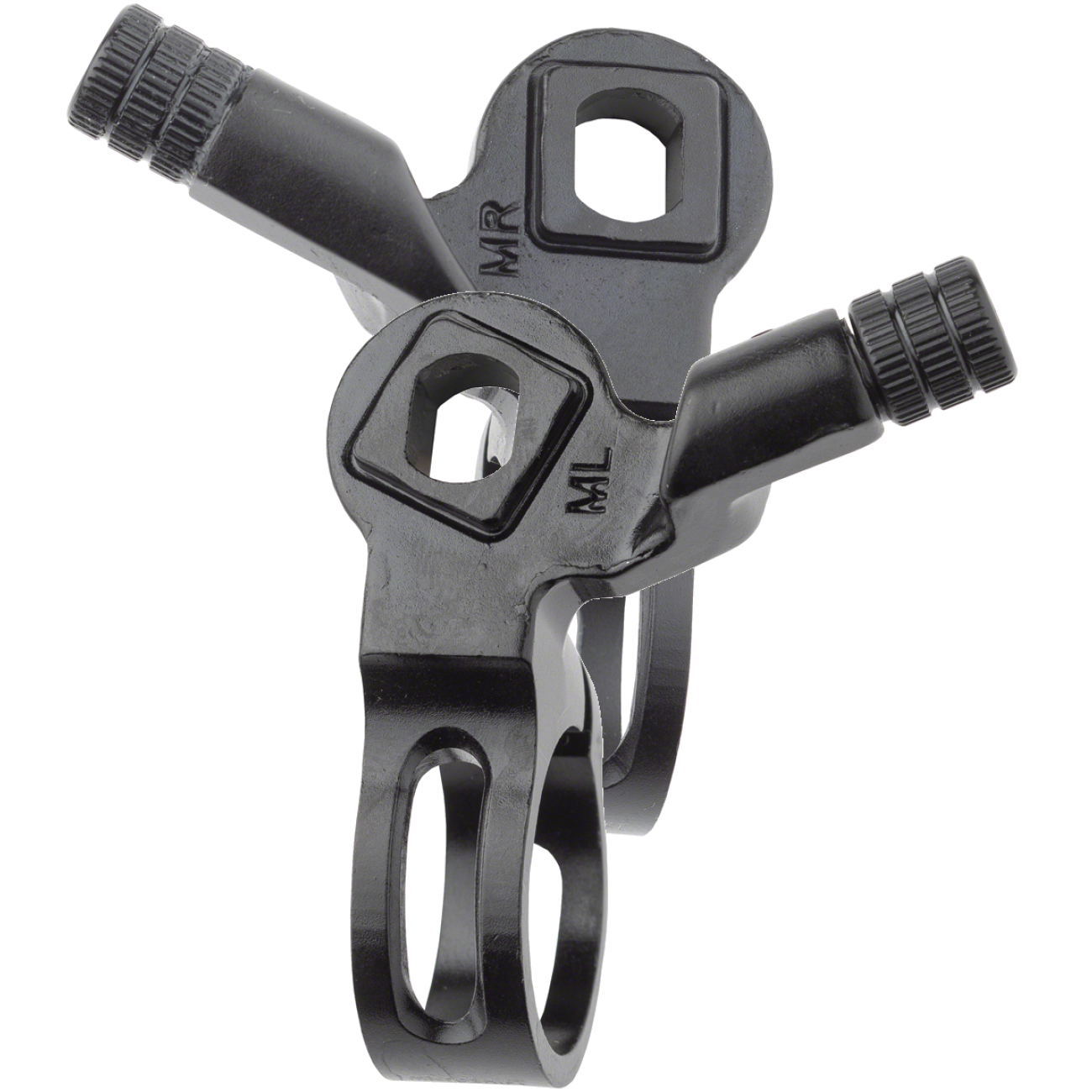 microSHIFT Mountain Pull Thumb Shifter Mounts Set Lightweight Alloy, 2 ...