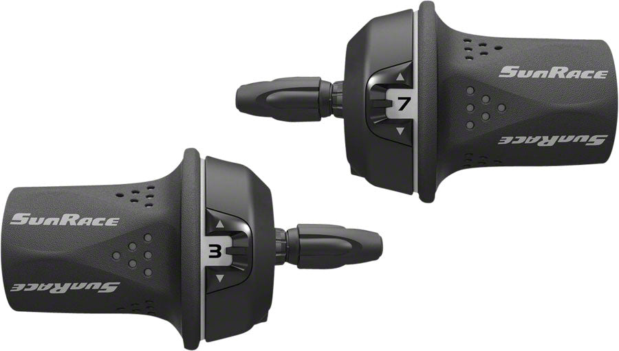 SunRace M21 Twist Shift Set 8-Speed Rear Friction Front: Gray – 365 Cycles