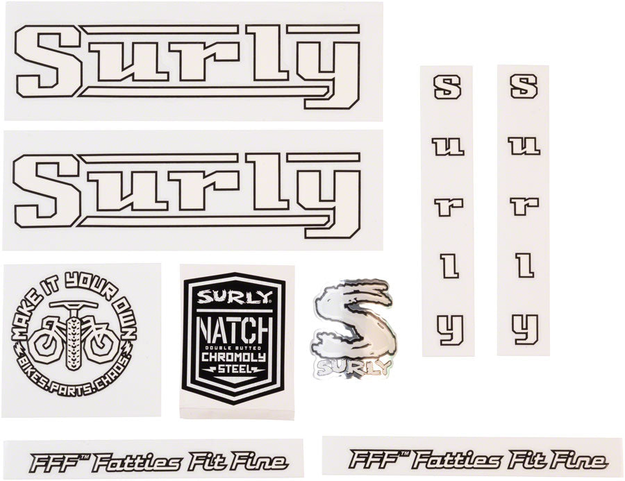 Surly Pacer White Decal Set - Custom Sticker Kit for Bike & Gear – 365 ...