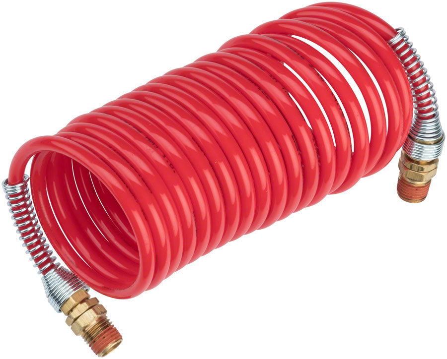 Prestacycle 12-Foot High-Pressure Coil Hose - Durable USA-Made Red Cyc ...