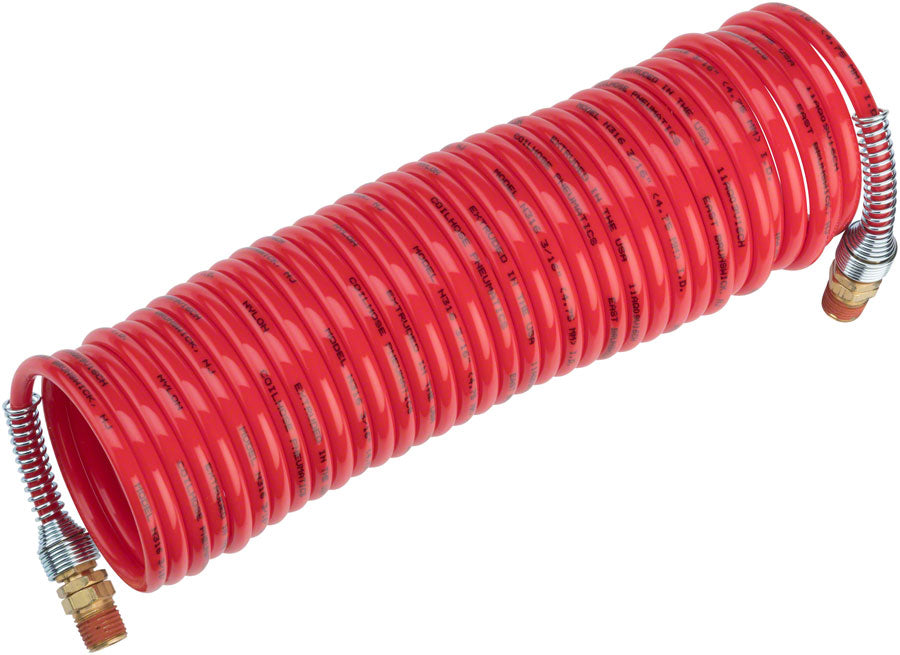Prestacycle 25ft High Pressure Coil Hose - Durable US-Made Red Gas & A ...