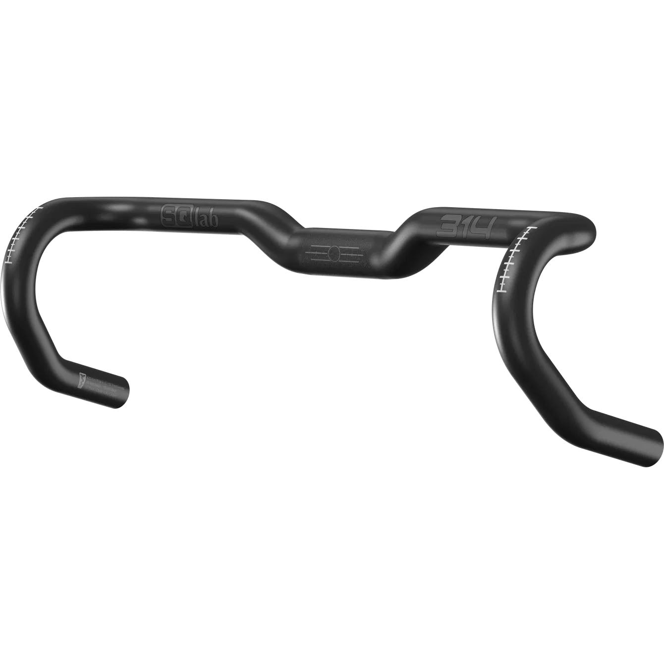 SQlab 314 Ergonomic Gravel Handlebar 31.8mm Aluminum, 44cm Flared Fibe ...