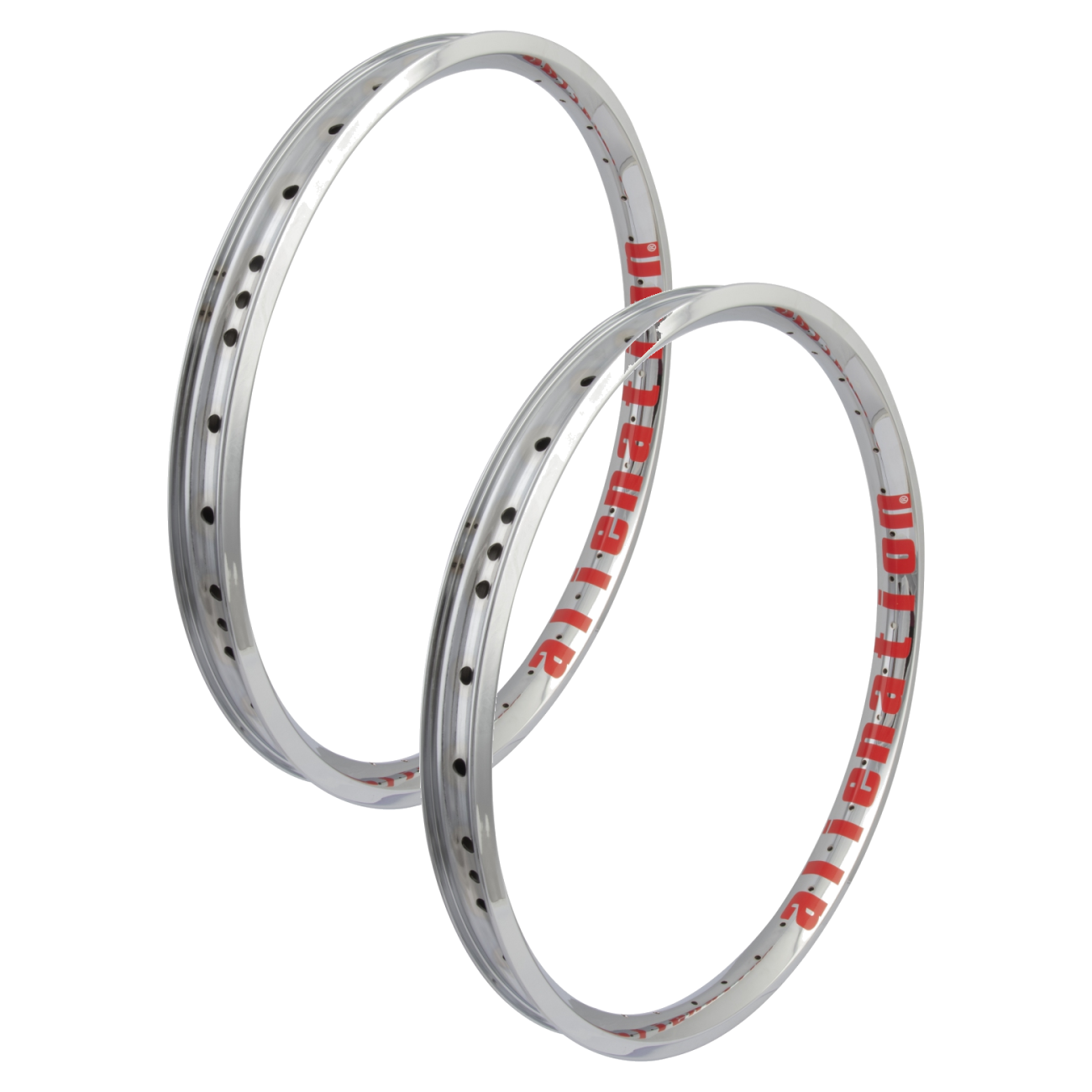 Alienation Vandal Chrome 22in BMX Rim Set Lightweight, Tubeless-Ready ...