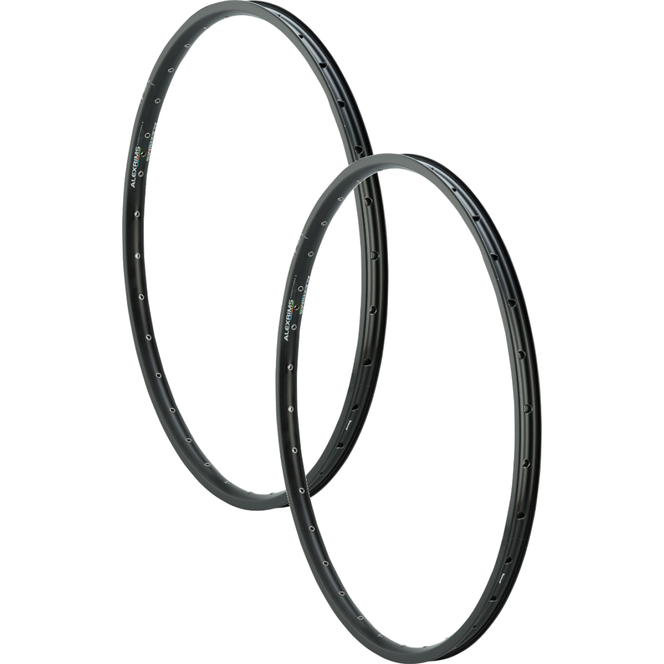 2 Pack Alex Adventure 2 Rim 26 Disc Black 32H Clincher Presta Alloy Bi ...