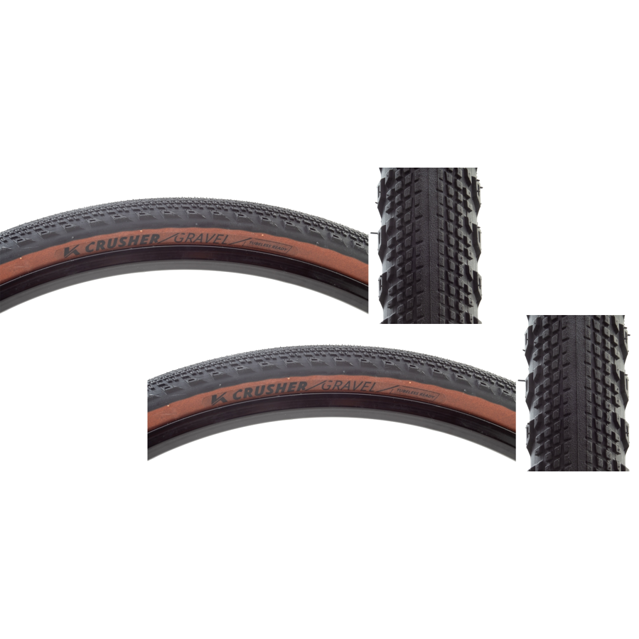 Kenda Crusher Gravel 700x40 Tubeless-Ready Cycling Tires | Lightweight ...