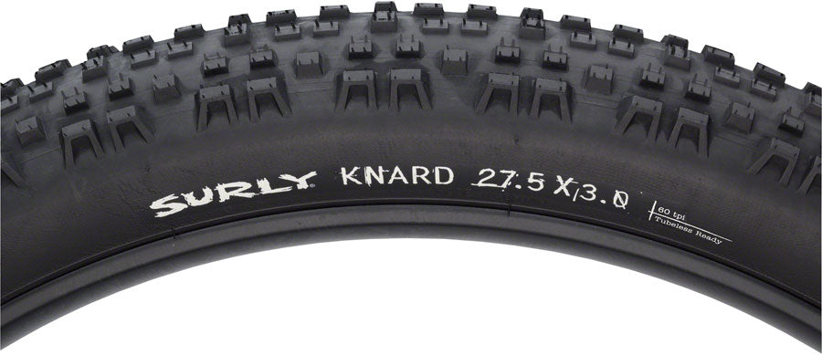 Surly Knard Tire 27.5 x 3 Tubeless Folding Steel Black 60tpi Mountain ...